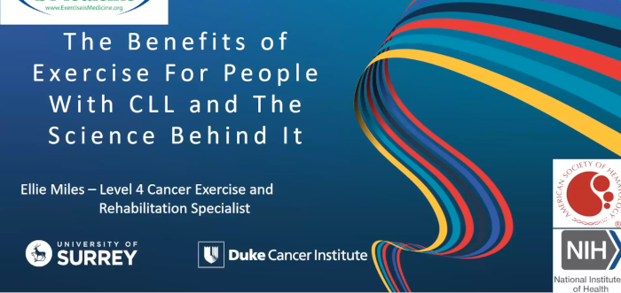 Exercise webinar - CLL Support Association